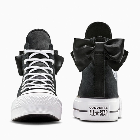 Converse | Shoes | Converse Chuck Taylor All Star Platform High Bows ...